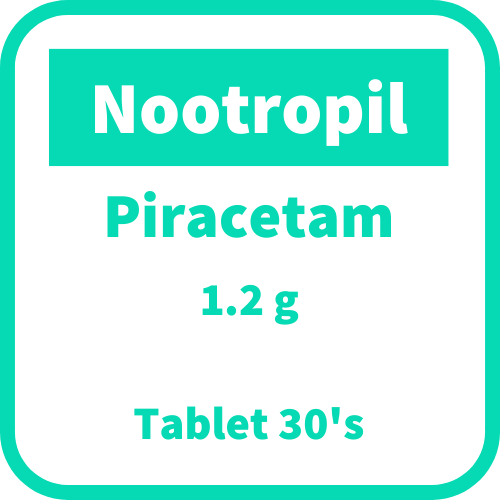 NOOTROPIL Piracetam 1.2g Film-Coated Tablet 30's price in the ...
