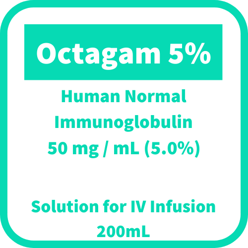 OCTAGAM 5% Human Normal Immunoglobulin 50mg / mL (5.0%) Solution for IV ...