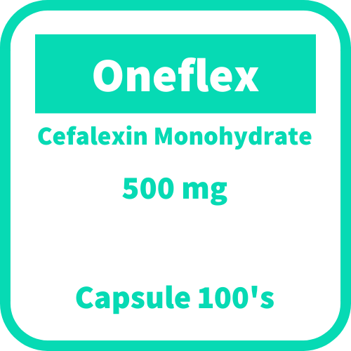 ONEFLEX Cefalexin Monohydrate 500mg Capsule 100's price in the ...