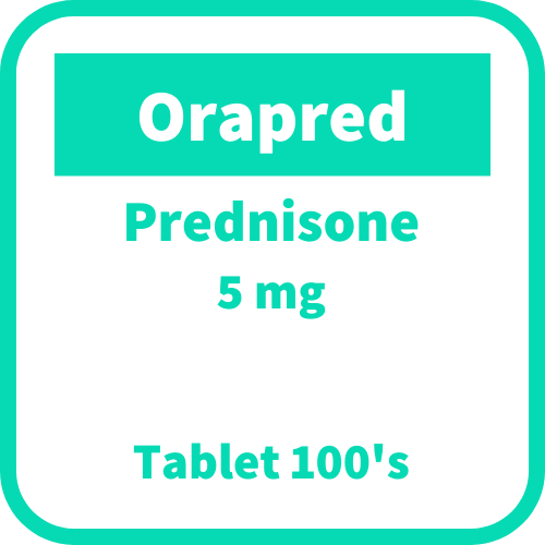 ORAPRED Prednisone 5mg Tablet 100's price in the Philippines | MedsGo ...