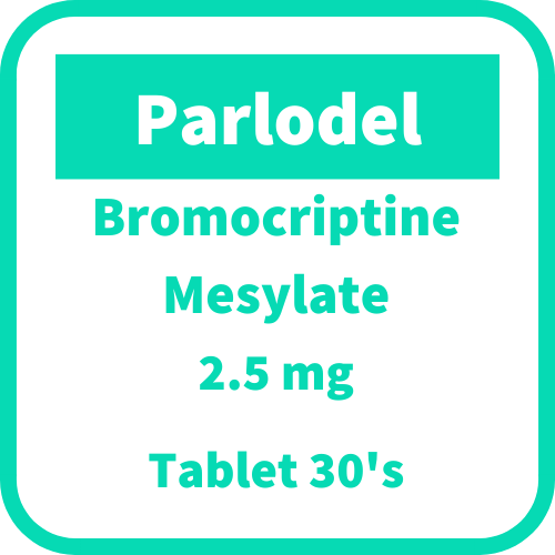 PARLODEL Bromocriptine Mesylate 2.5mg Tablet 30's price in the ...