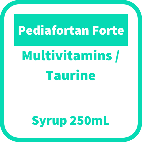 PEDIAFORTAN FORTE Multivitamins / Taurine Syrup 250mL price in the ...