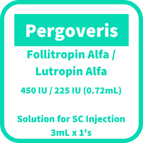 PERGOVERIS Follitropin Alfa / Lutropin Alfa 450IU / 225IU (0.72mL ...