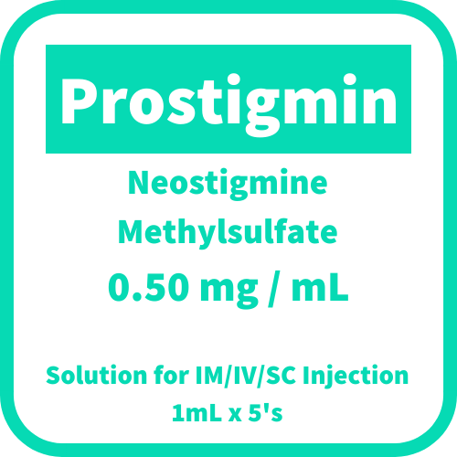 PROSTIGMIN Neostigmine Methylsulfate 0.50mg / mL Solution for IM/IV/SC ...