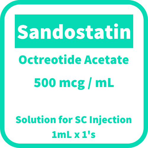 SANDOSTATIN Octreotide Acetate 500mcg / mL Solution for SC Injection ...