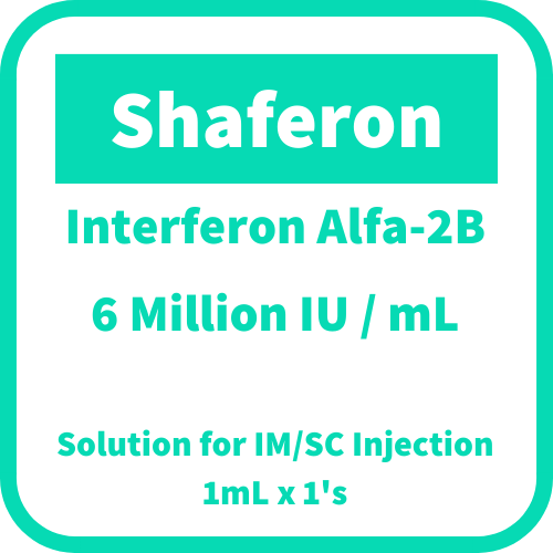 SHAFERON Interferon Alfa-2B 6 MillionIU / mL Solution for IM/SC ...