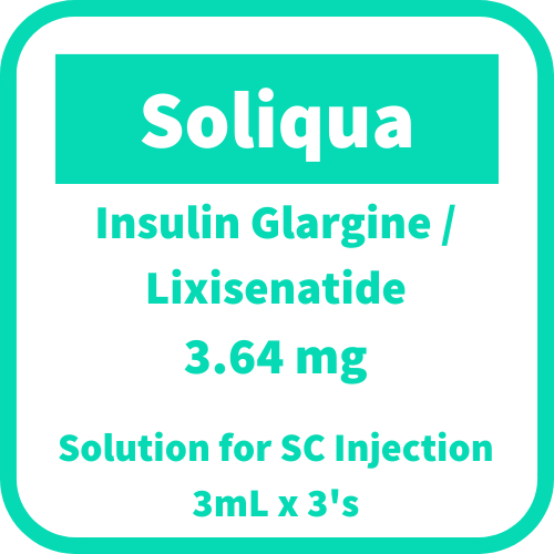 SOLIQUA Insulin Glargine / Lixisenatide 3.64mg Solution for SC ...