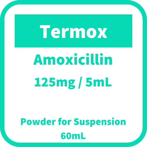TERMOX Amoxicillin 125mg / 5mL Powder for Suspension 60mL price in the ...