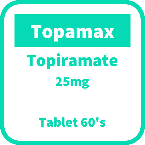 TOPAMAX Topiramate 25mg Film-Coated Tablet 60's price in the ...
