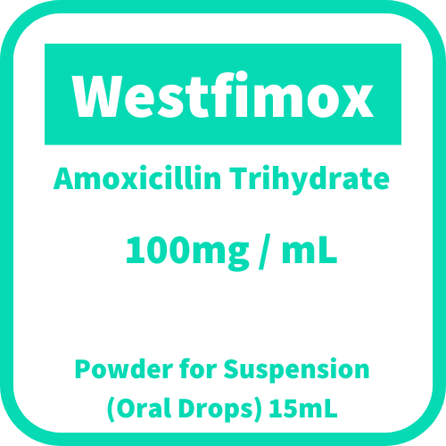 WESTFIMOX Amoxicillin Trihydrate 100mg / mL Powder for Suspension (Oral ...