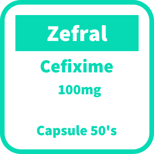 ZEFRAL Cefixime 100mg Capsule 50's price in the Philippines | MedsGo ...