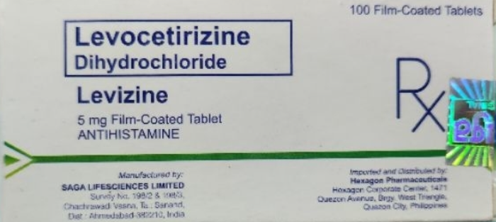 LEVIZINE Levocetirizine Dihydrochloride 5mg Film-Coated Tablet 1's ...