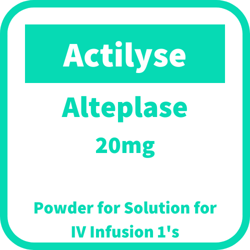 ACTILYSE Alteplase 20mg Powder for Solution for IV Infusion 1's price ...
