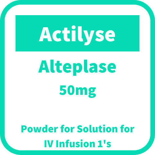 ACTILYSE Alteplase 50mg Powder for Solution for IV Infusion 1's price ...