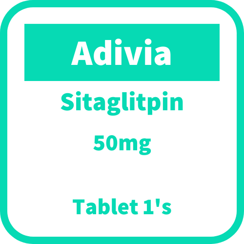 ADIVIA Sitaglitpin 50mg Film-Coated Tablet 1's price in the Philippines ...