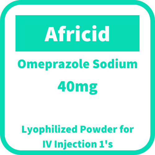 AFRICID Omeprazole Sodium 40mg Lyophilized Powder for IV Injection 1's ...