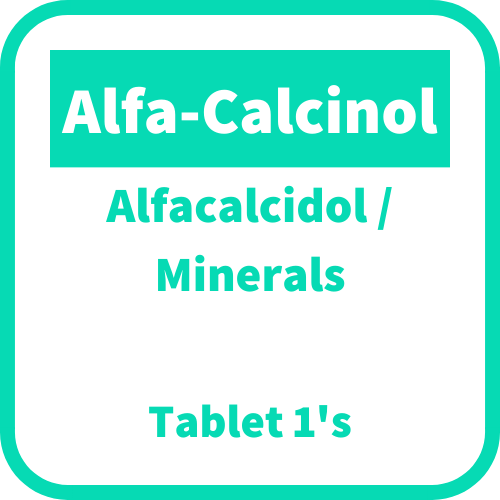 ALFA-CALCINOL Alfacalcidol / Minerals Chewable Tablet 1's price in the ...