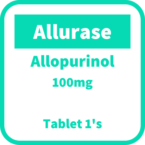 ALLURASE Allopurinol 100mg Tablet 1's price in the Philippines | MedsGo ...