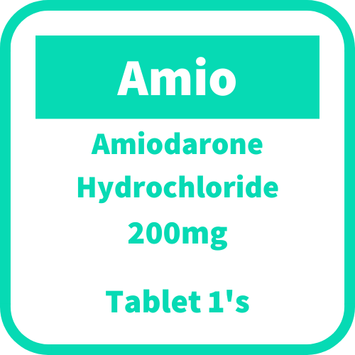 AMIO AMIOdarone Hydrochloride 200mg Tablet 1's price in the Philippines ...