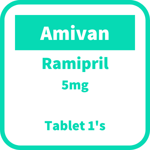 AMIVAN Ramipril 5mg Film-Coated Tablet 1's price in the Philippines ...
