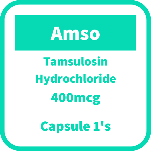 AMSO Tamsulosin Hydrochloride 400mcg Prolonged Release Capsule 1's ...