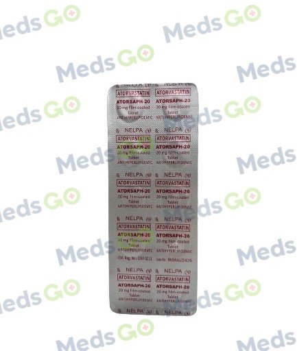 ATORSAPH Atorvastatin 20mg Film-Coated Tablet 10's price in the ...
