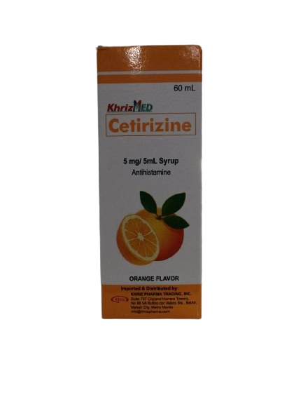 KHRIZMED Cetirizine 5mg / 5ml Syrup 60ml price in the Philippines ...