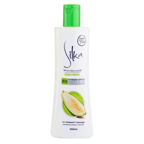 SILKA Whitening Lotion Green Papaya SPF10 200ml price in the ...