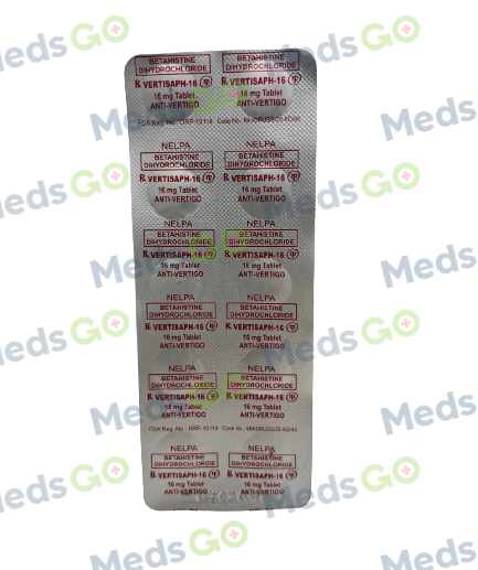 VERTISAPH-16 Betahistine diHcl 16mg Tablet 1's price in the Philippines ...