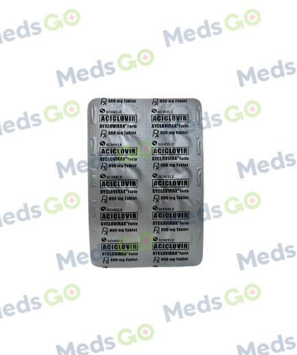 XYCLOVIRAX FORTE Aciclovir 800mg Tablet 1's price in the Philippines ...