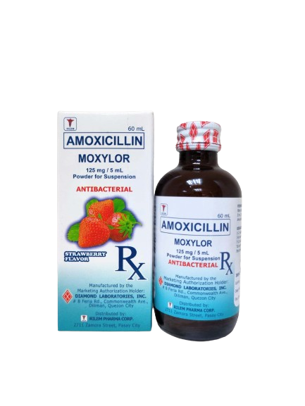 MOXYLOR Amoxicillin Trihydrate 125mg / 5mL Powder for Suspension 60mL ...