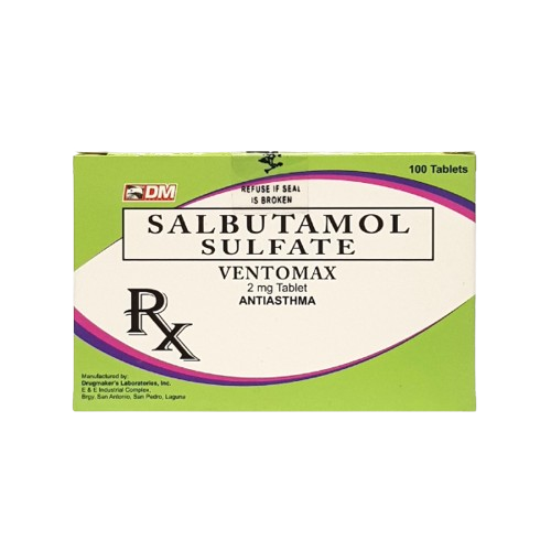VENTOMAX Salbutamol Sulfate 2mg Tablet 10's price in the Philippines ...