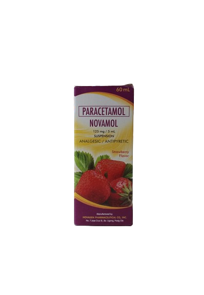 NOVAMOL Paracetamol 125mg / 5mL Suspension 60mL price in the ...