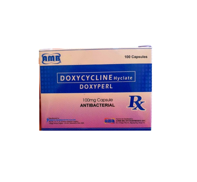 DOXYPERL Doxycycline Hyclate 100mg Capsule 100's price in the ...