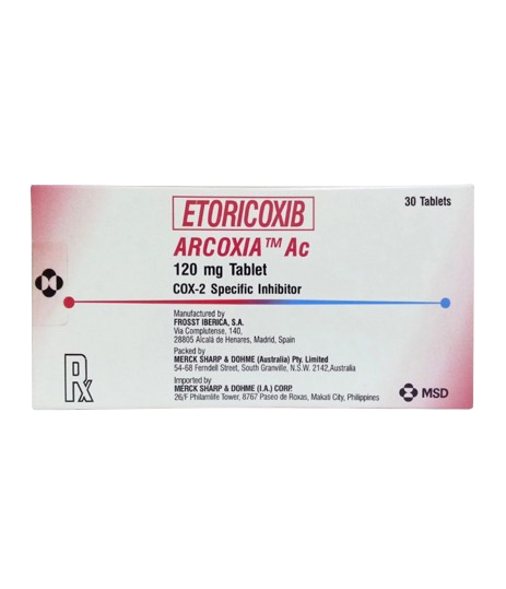 ARCOXIA AC Etoricoxib 120mg Film-Coated Tablet 30's price in the ...
