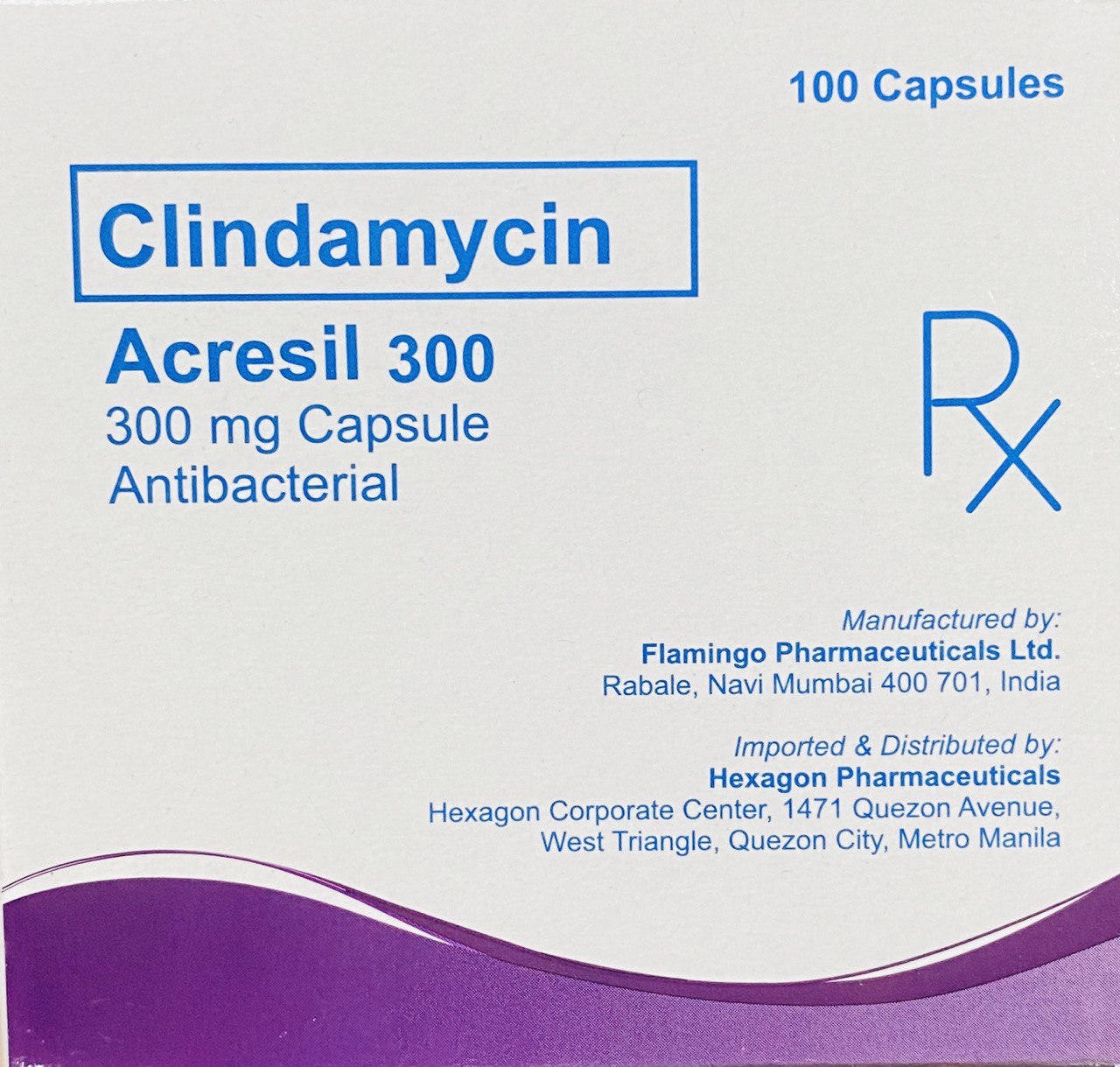 ACRESIL-300 Clindamycin 300mg Capsule 1's price in the Philippines ...