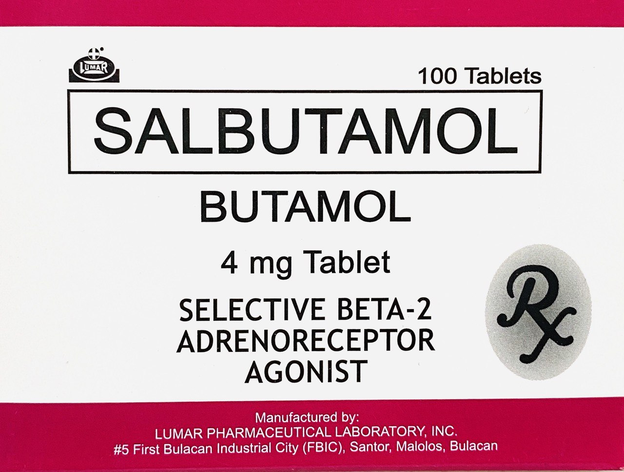 BUTAMOL Salbutamol 4mg Tablet 100's price in the Philippines | MedsGo ...