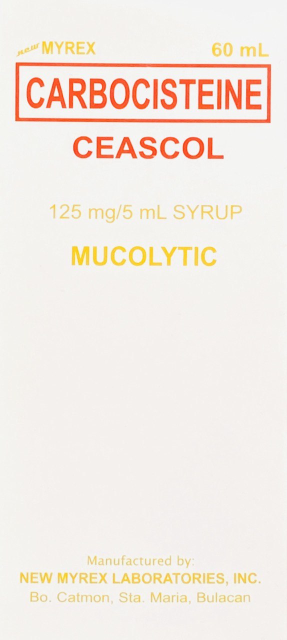 Buy Ceascol carbocisteine 125mg / 5ml syrup 60ml online with MedsGo ...