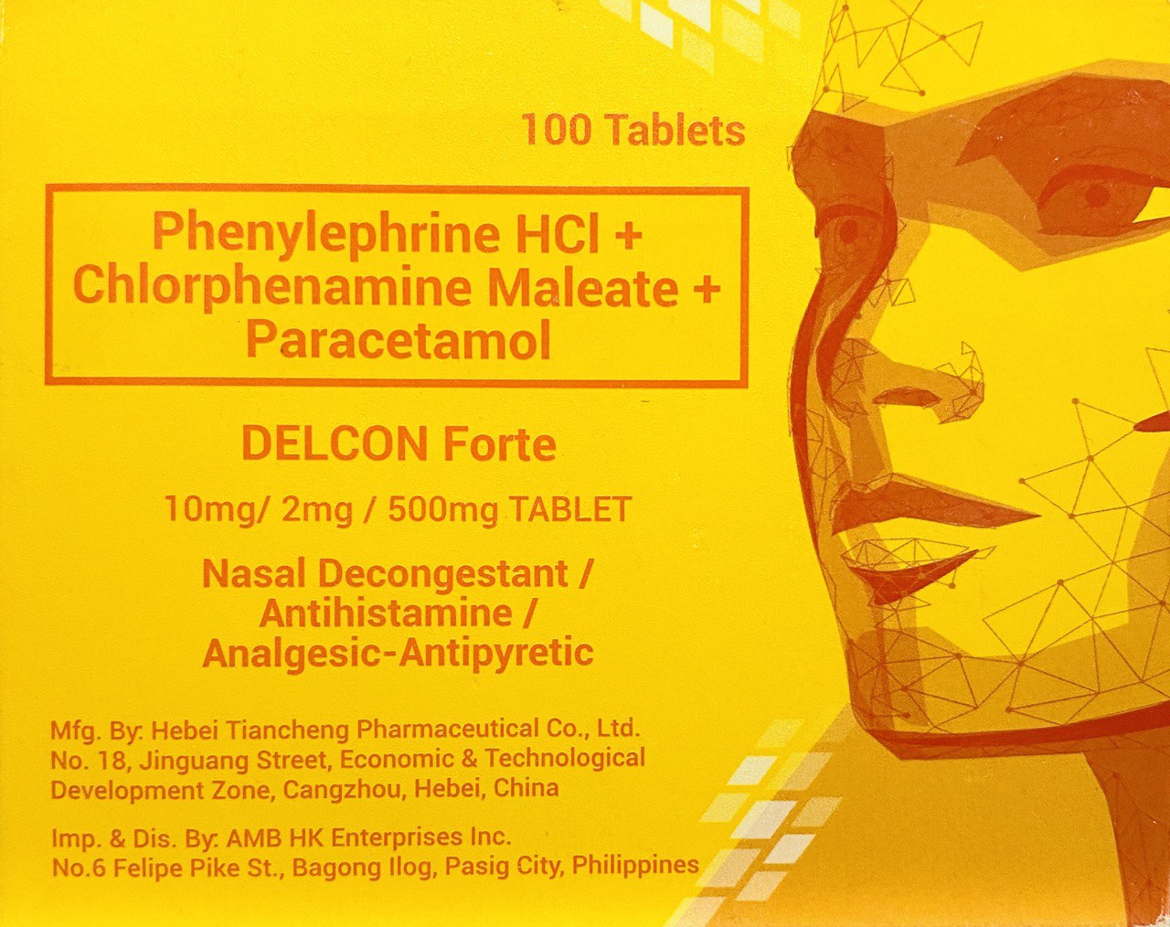 DELCON FORTE Phenylephrine Hydrochloride / Chlorphenamine Maleate ...