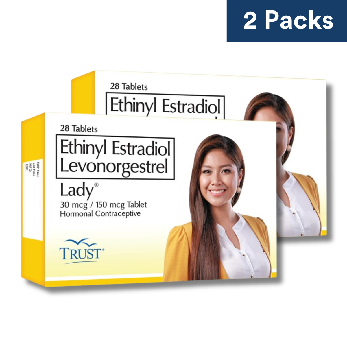 LADY PILLS 2 Packs x Tablet 28's - Ethinyl Estradiol / Levonorgestrel 30mcg / 150mcg price in ...