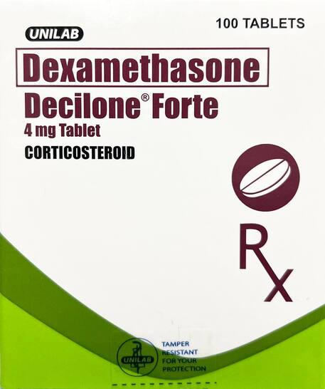 DECILONE FORTE Dexamethasone 4mg Tablet 1's price in the Philippines ...