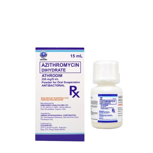 ATHRODIM Azithromycin 200mg / 5ml Powder For Oral Suspension 15ml price ...