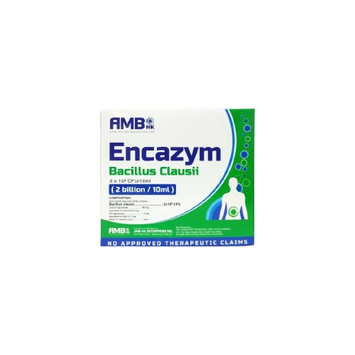 ENCAZYM Bacillus Clausii with Calcium Gluconate Zinc Gluconate 2 ...
