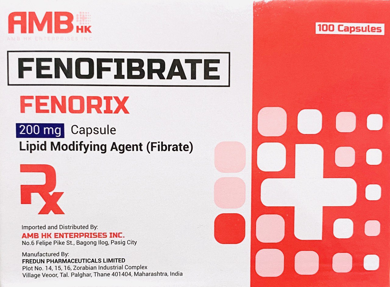 FENORIX Fenofibrate 200mg Capsule 1's price in the Philippines | MedsGo ...