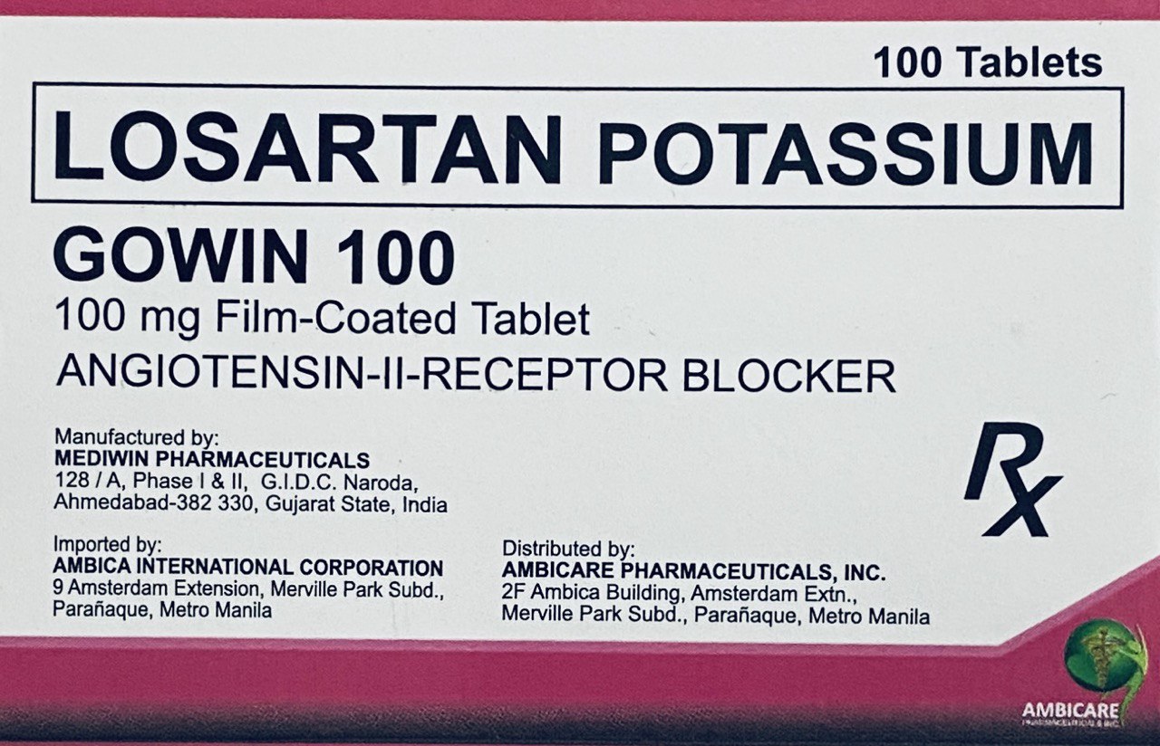 GOWIN Losartan Potassium 100mg Film-Coated Tablet 1's price in the ...