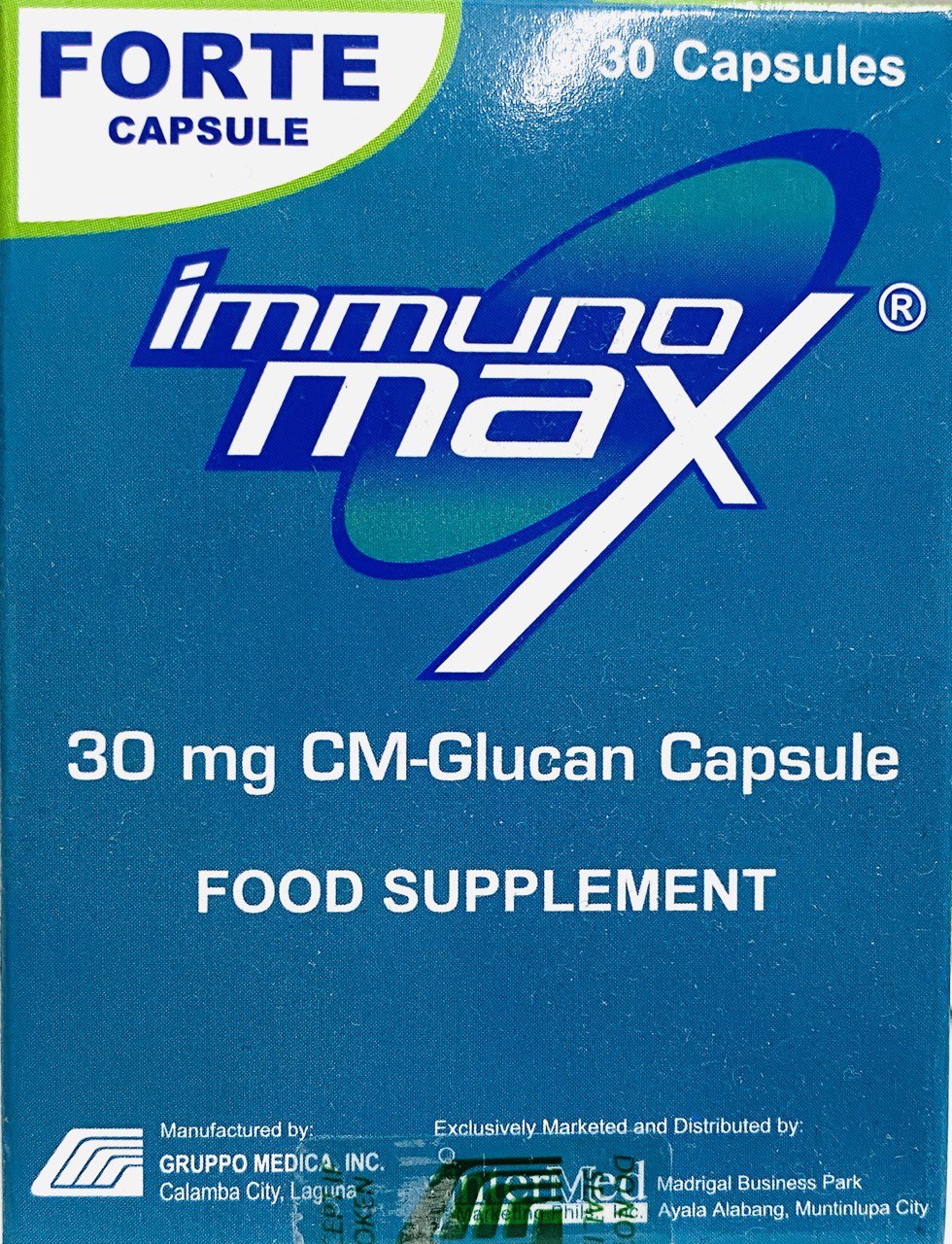 IMMUNOMAX FORTE CM-Glucan 30mg Food Supplement Capsule 30's price in ...