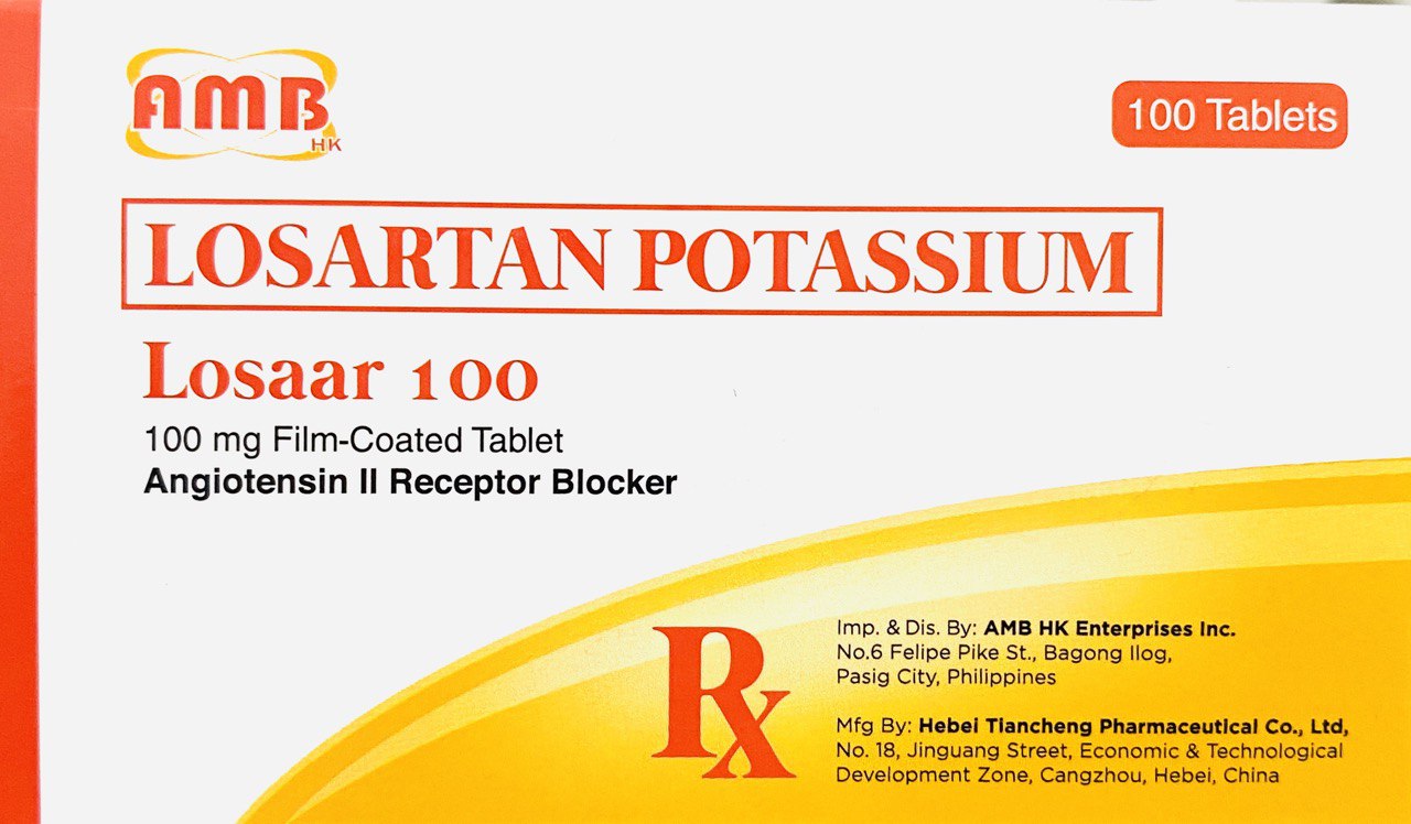 LOSAAR 100 Losartan Potassium 100mg Film-Coated Tablet 1's price in the ...
