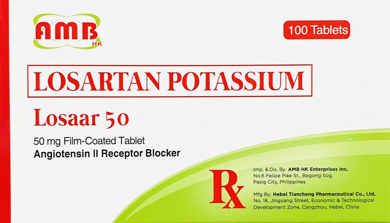 LOSAAR 50 Losartan Potassium 50mg Film-Coated Tablet 1's price in the ...