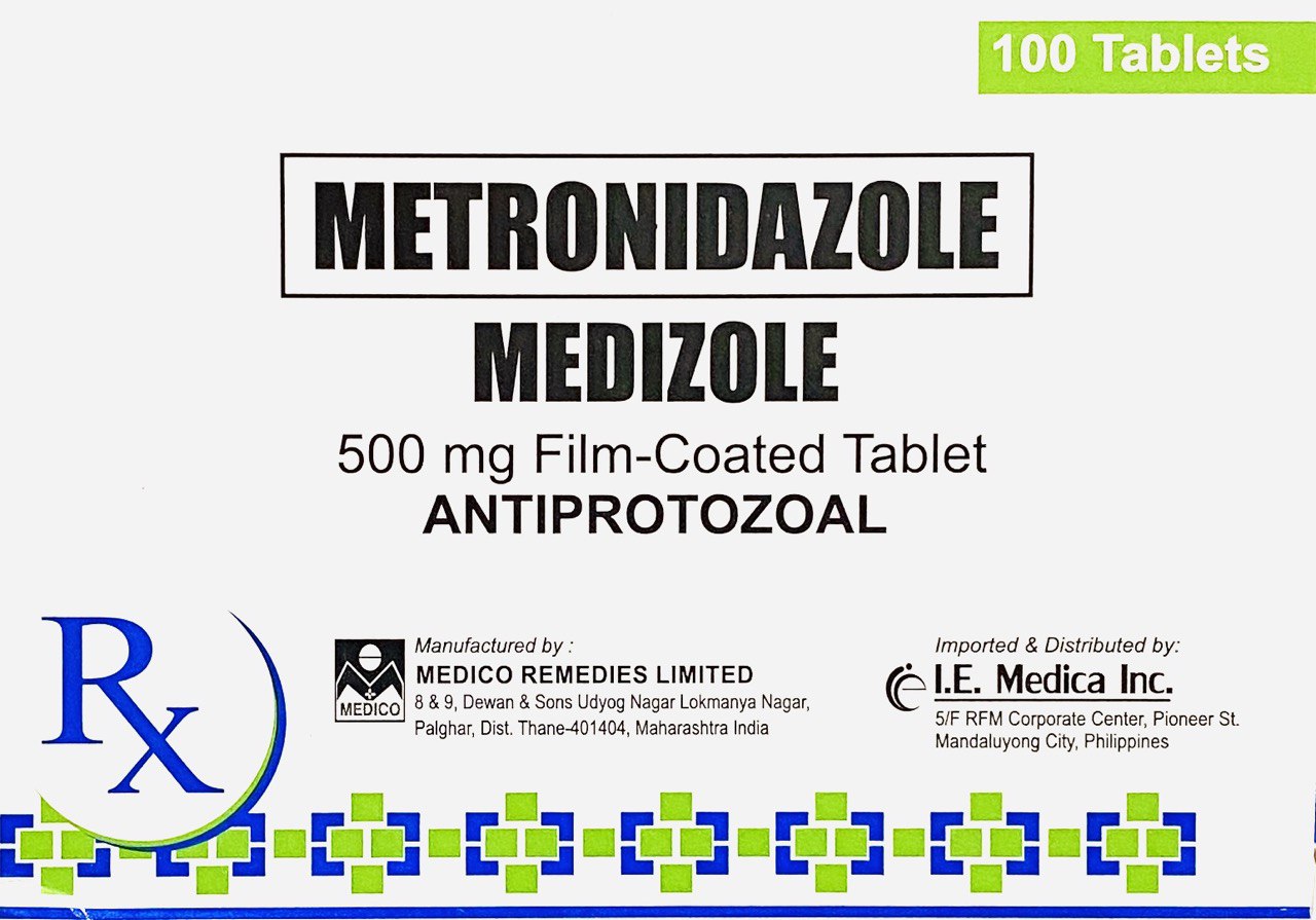 MEDIZOLE Metronidazole 500mg Film-Coated Tablet 30's price in the ...