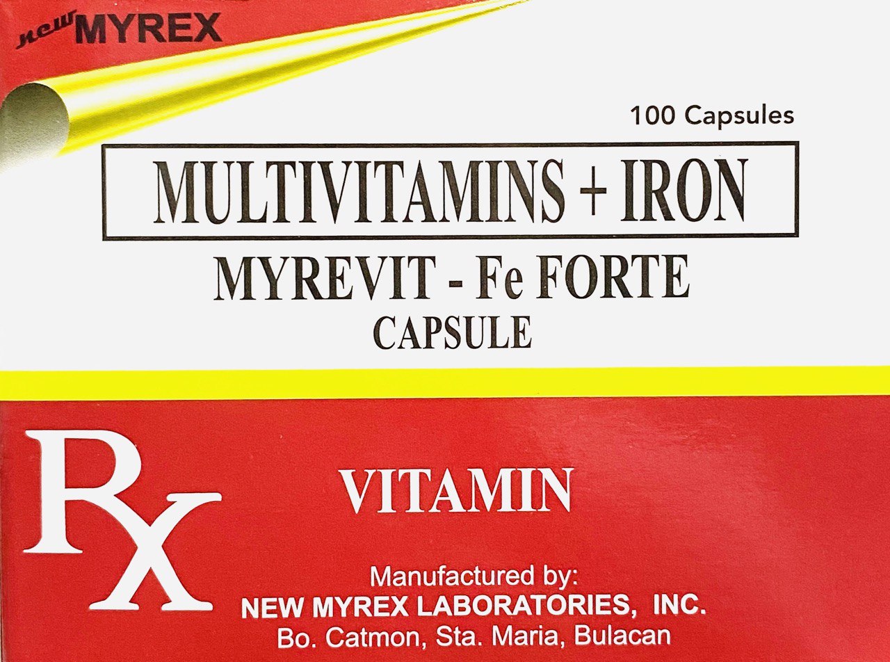 MYREVIT-FE FORTE Ferrous Fumarate / Vitamin B Complex Capsule 1's price ...
